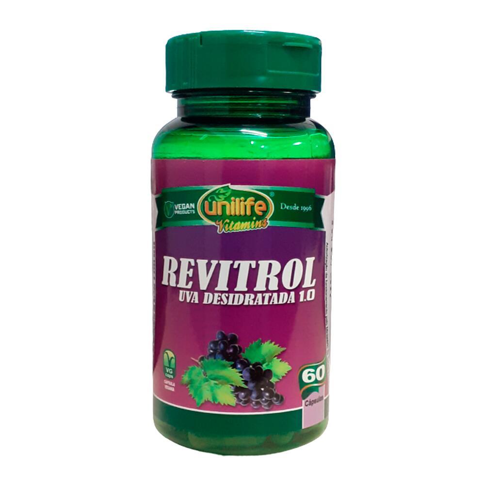 Uva Desidratada Revitrol Resveratrol Unilife 60 Cápsulas – Zona ...